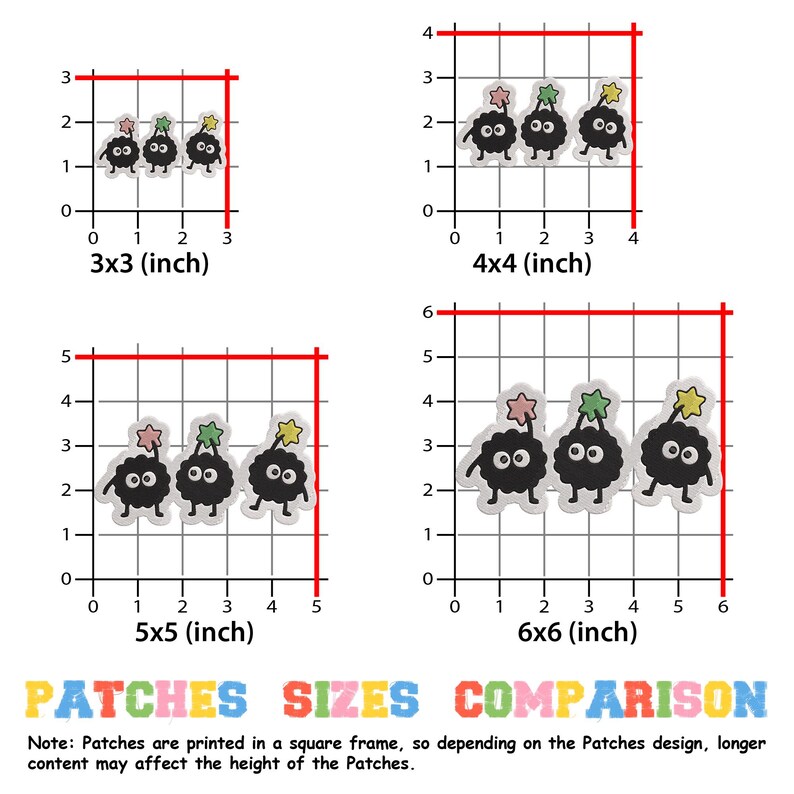 Cute Star Soot Sprites Embroidered Patch – Iron on or Sew on Patch ...