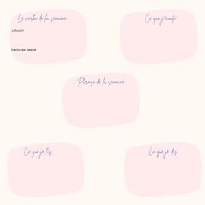 Printable French Language Learning Journal: Vocabulary, Grammar, Study ...