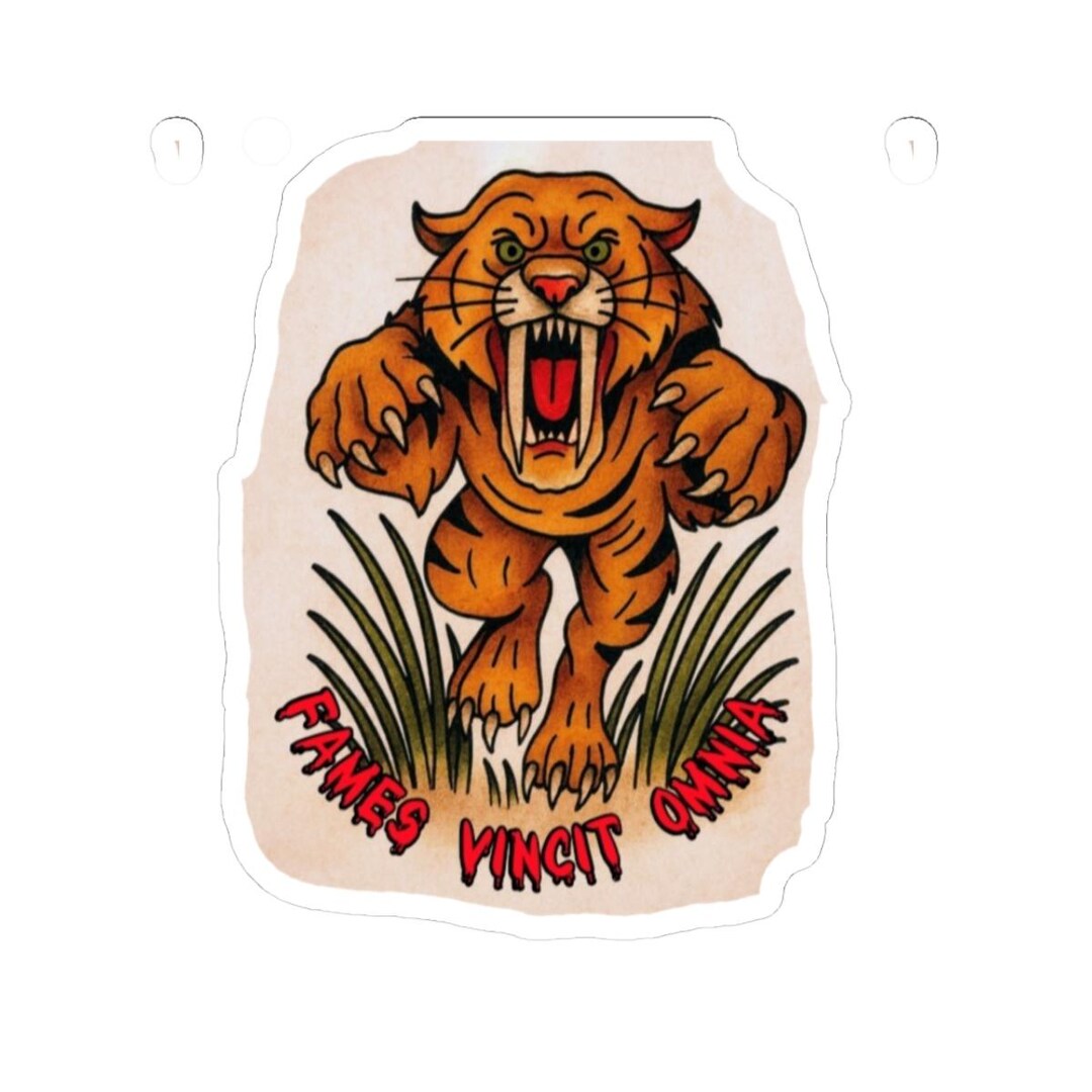 Saber-tooth Cat Stickers, Ice Age Prehistoric Beast, Savage Animal ...