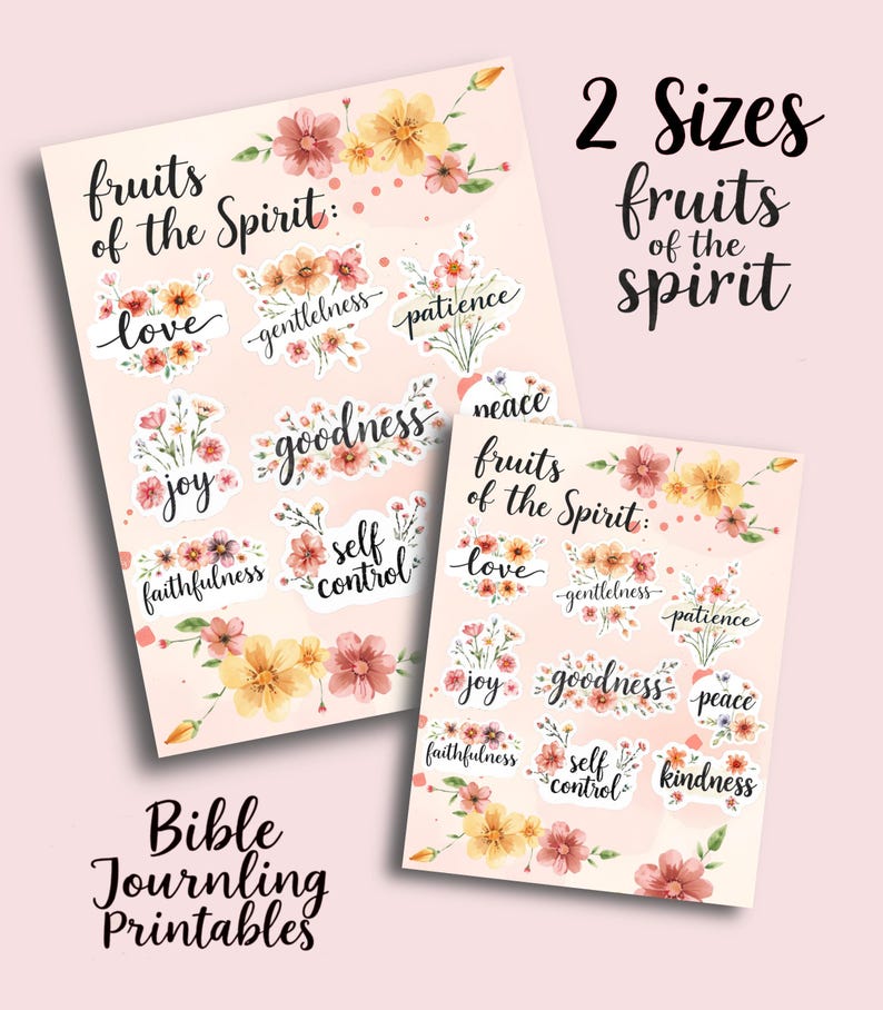 The Fruits of the Spirit Bible Journaling Instant Download Printables ...