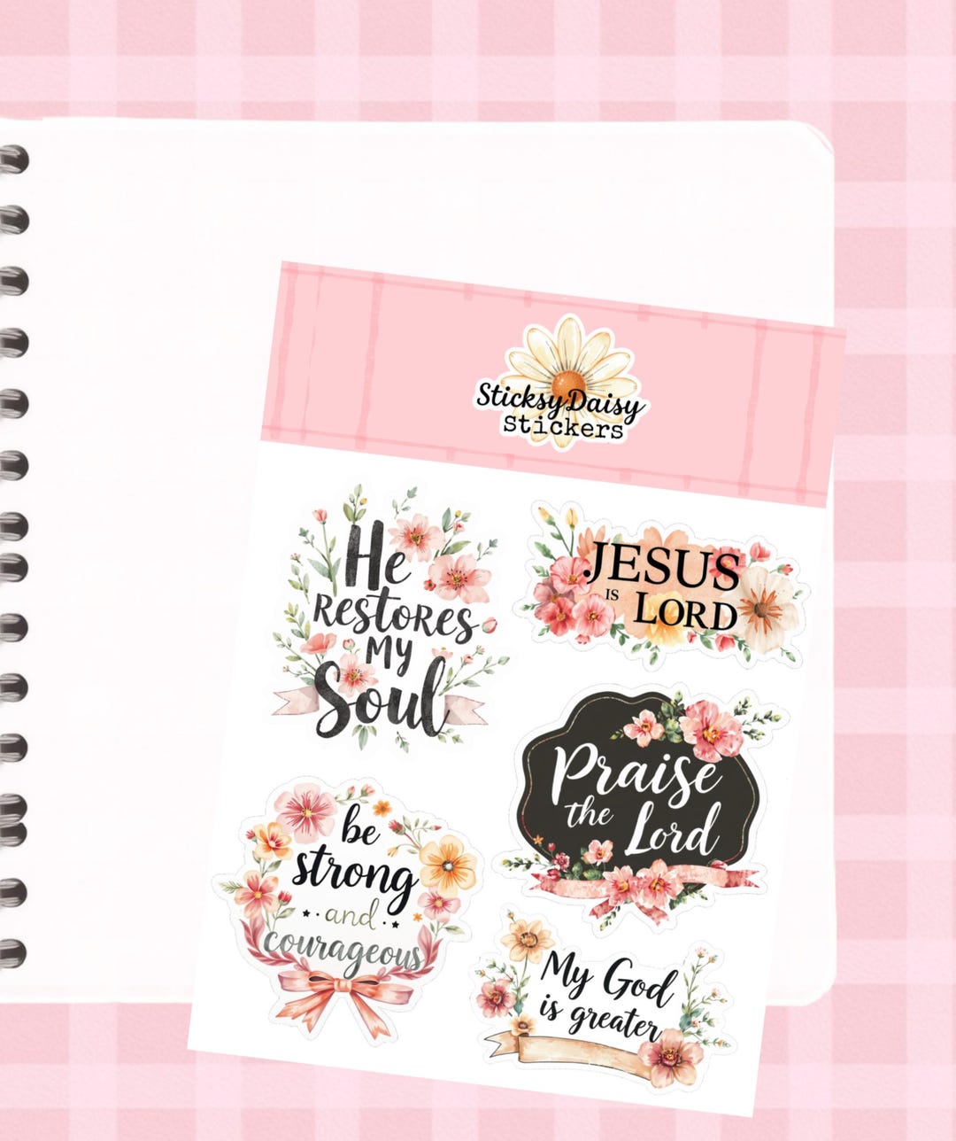 Faith Bible Journaling Sticker Sheet | Christian Planner Stickers - Etsy