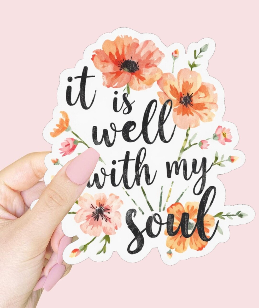 It is Well Sticker | Waterproof Vinyl Sticker | Bible Sticker | Journal ...