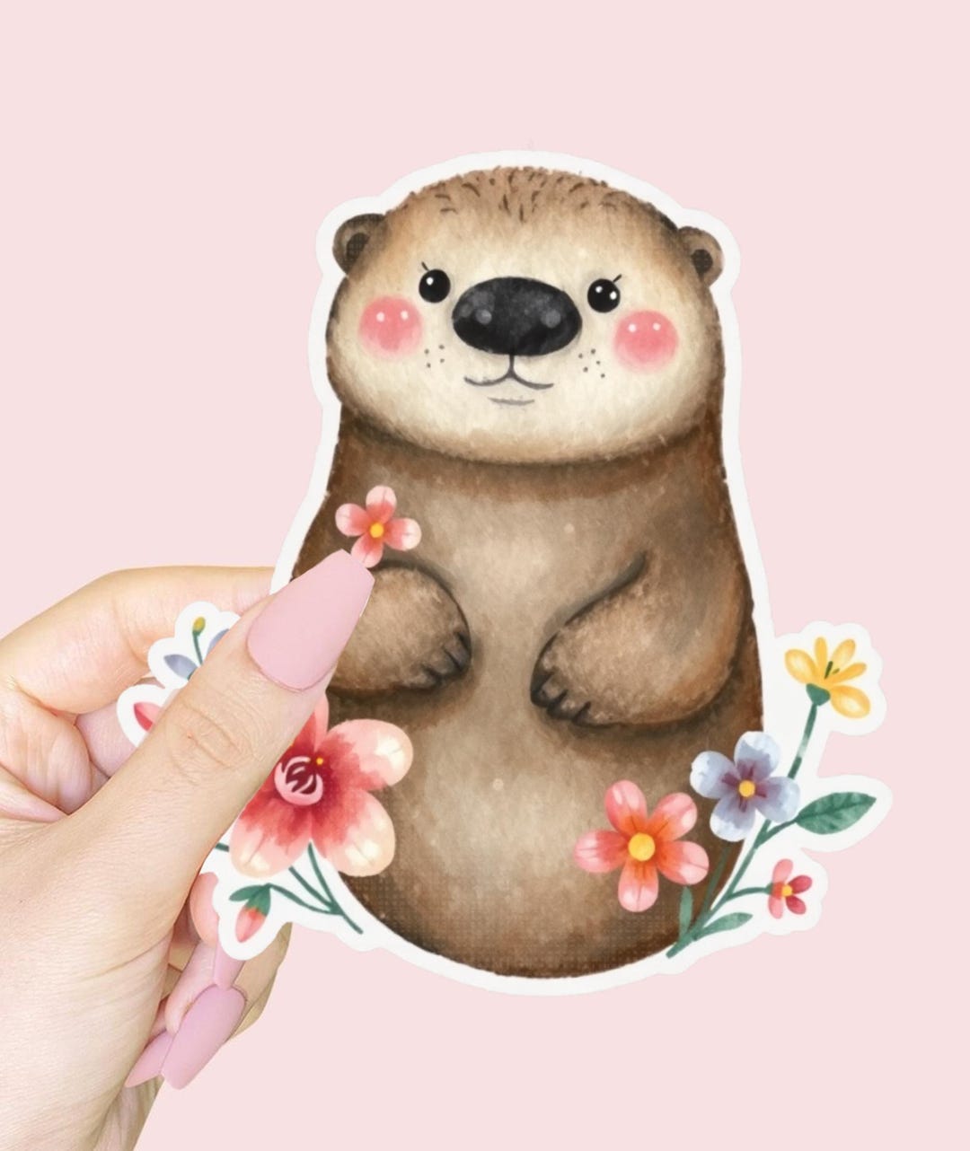 Sea Otter Vinyl Sticker | Waterproof Laptop Decal - Etsy