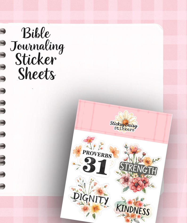 Proverbs 31 Christian Sticker Sheets | Faith Journaling Stickers - Etsy