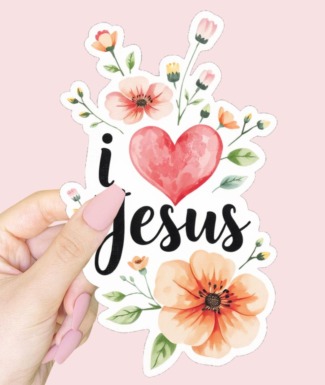 I Heart Jesus Sticker | Waterproof Vinyl Decal - Etsy