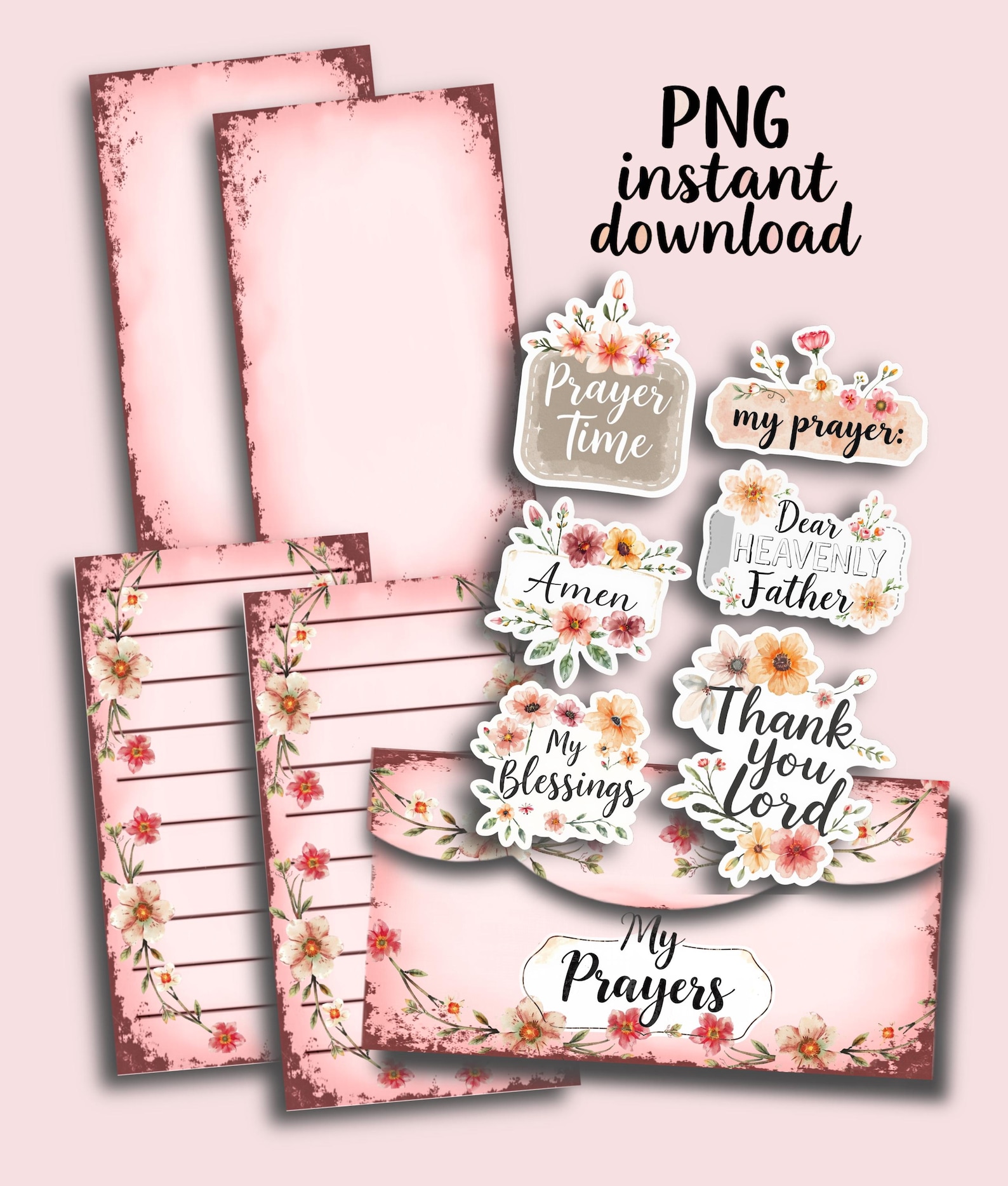 Prayer Envelopes Set Bible Journaling Instant Download Printables - Etsy