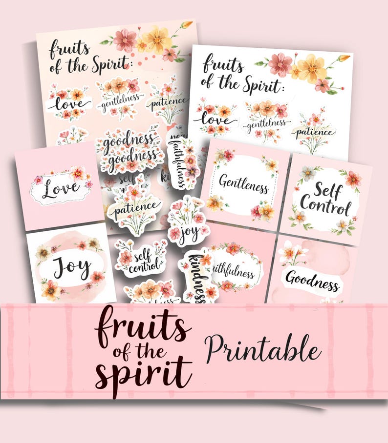 The Fruits of the Spirit Bible Journaling Instant Download Printables ...