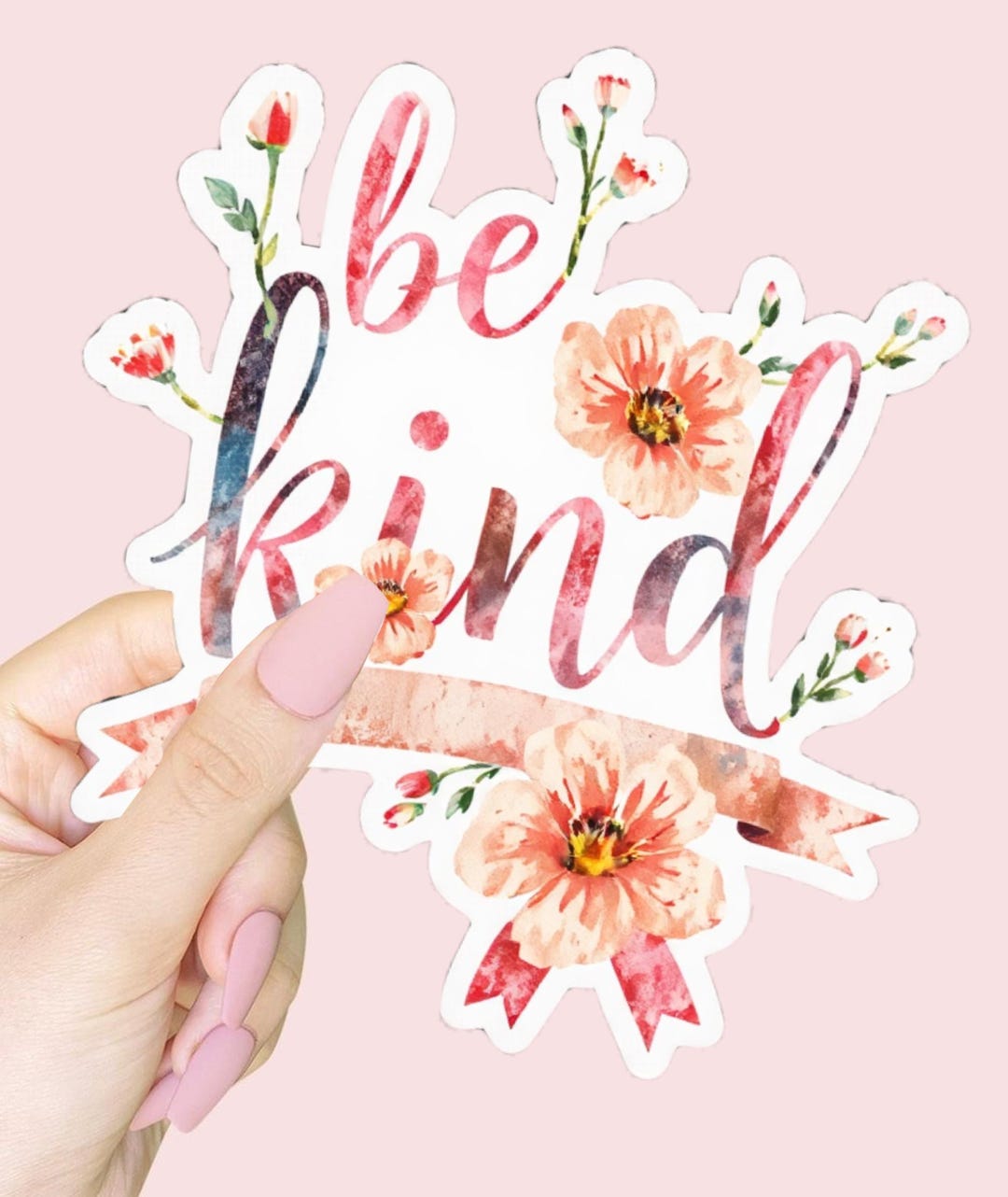 Be Kind Sticker | Waterproof Vinyl Sticker | Kindle Sticker | Journal ...