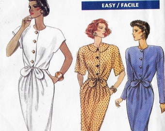 90s Womens Sexy Summer Dress With Back Loops Vogue Sewing Pattern 7988 ...