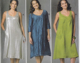 Marcy Tilton Womens Shrug and Dress Lagenlook Style Vogue Sewing Pattern V9358 Size 16 18 20 22 ...
