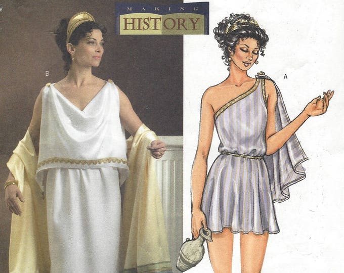 Womens Ancient Greek Costumes Toga With Drape or Draped Gown OOP ...