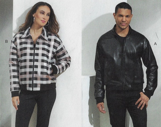 Unisex Bomber Jacket With Variations Vogue Sewing Pattern V1877 R11316 ...