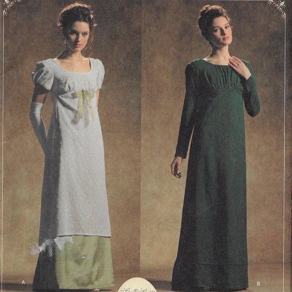 Regency Dress Pattern - Etsy