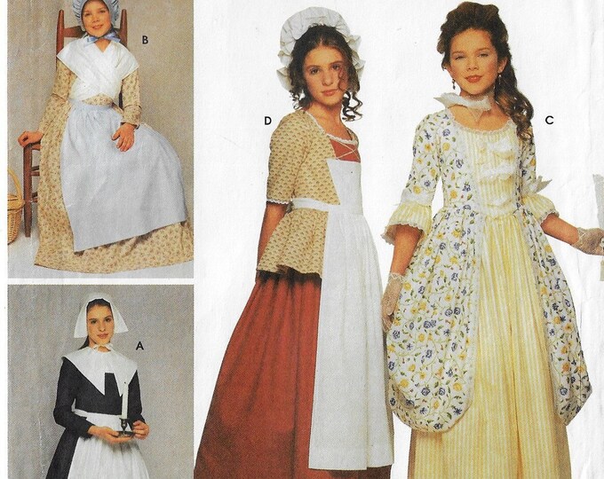 Andrea Schewe Girls Historical Costumes Puritan, Colonial Simplicity ...