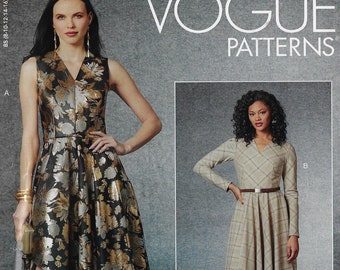 Womens Fit & Flare Dress With Variations Vogue Sewing Pattern V9267 ...