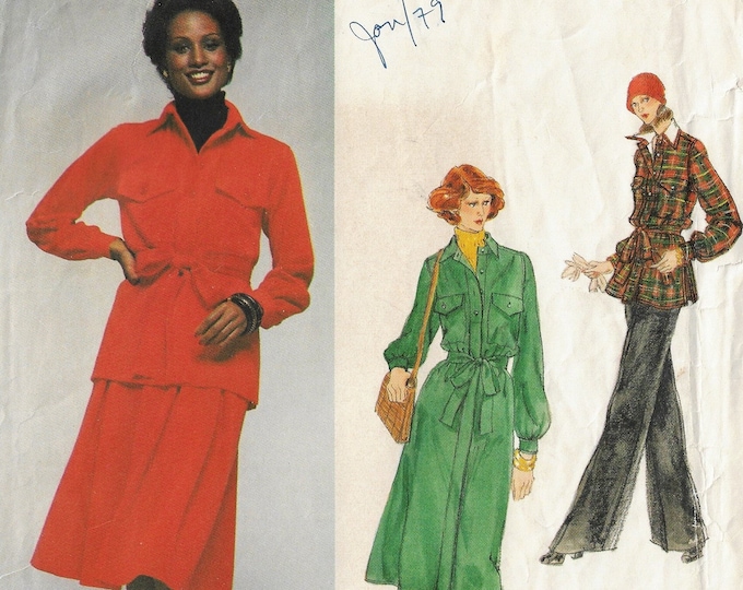 1970s Vogue Paris Original Sewing Pattern 1721 Emanuel Ungaro Womens ...