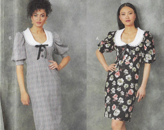 Plus Size Womens Retro Dress With Variations Vogue Sewing Pattern V1905 ...
