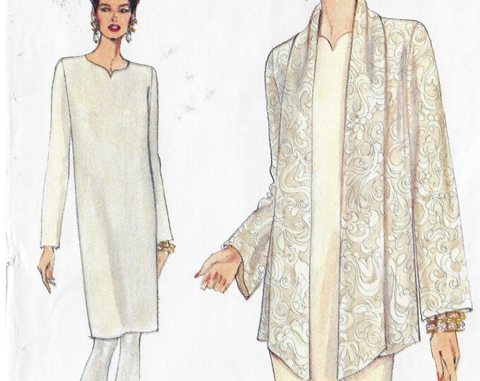 90s Vogue Sewing Pattern 8499 Womens Blouson Dress With Length ...
