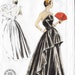40s Womens Stunning Evening Gown or Wedding Dress Vogue Sewing Pattern ...