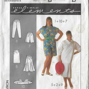 Plus Size Womens Pants, Shorts, Skirts & Sash Simplicity Sewing Pattern ...
