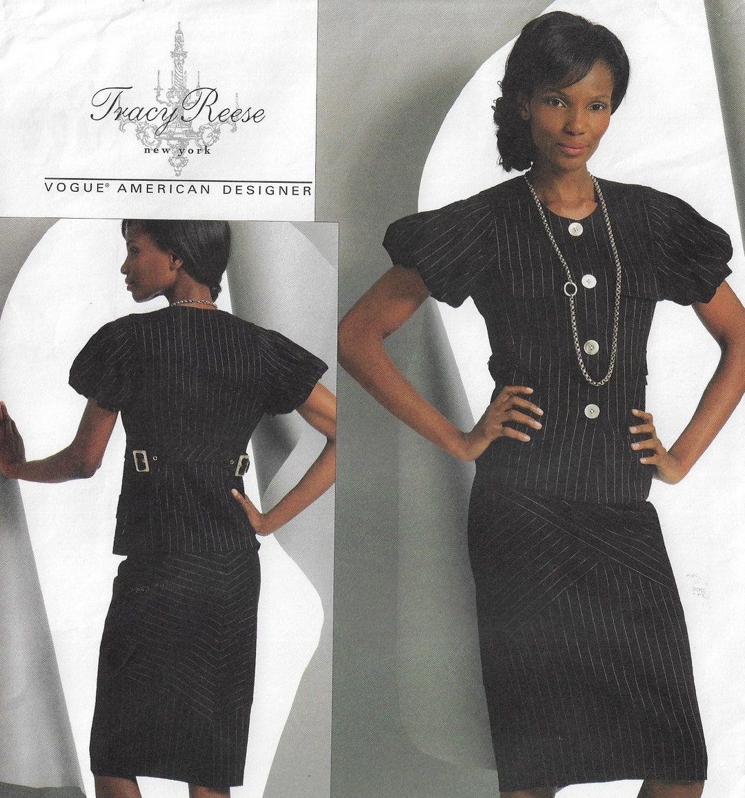 Tracy Reese Womens Princess Seam Top & Skirt Vogue Sewing Pattern V1092 ...