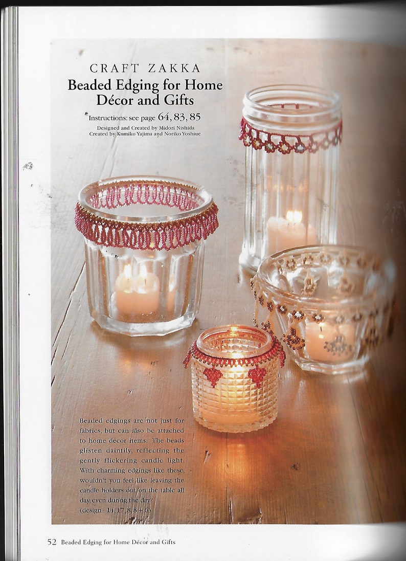 The Beaded Edge by Midori Nishida Inspired Designs for | Etsy