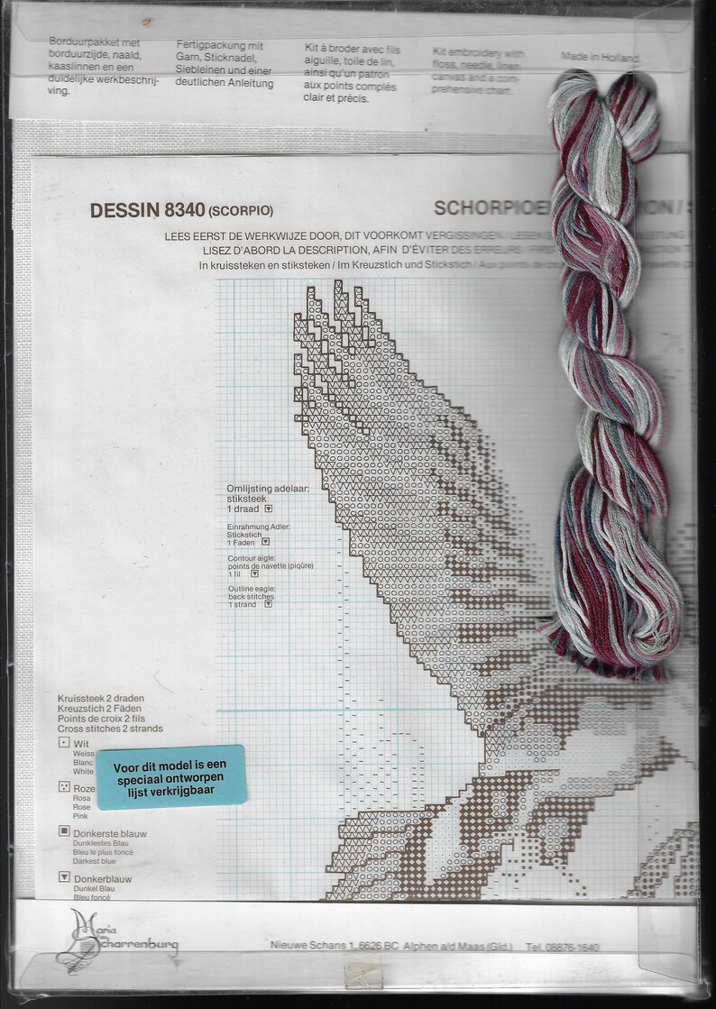 Rare Scorpio the Scorpion Maria Van Scharrenburg Counted Cross | Etsy