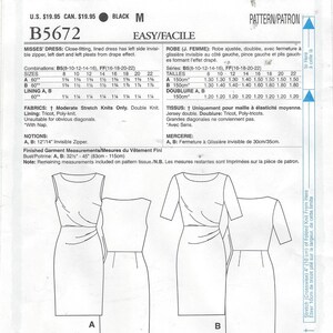 Maggy London Womens Knit Dress With Variations OOP Butterick Sewing ...