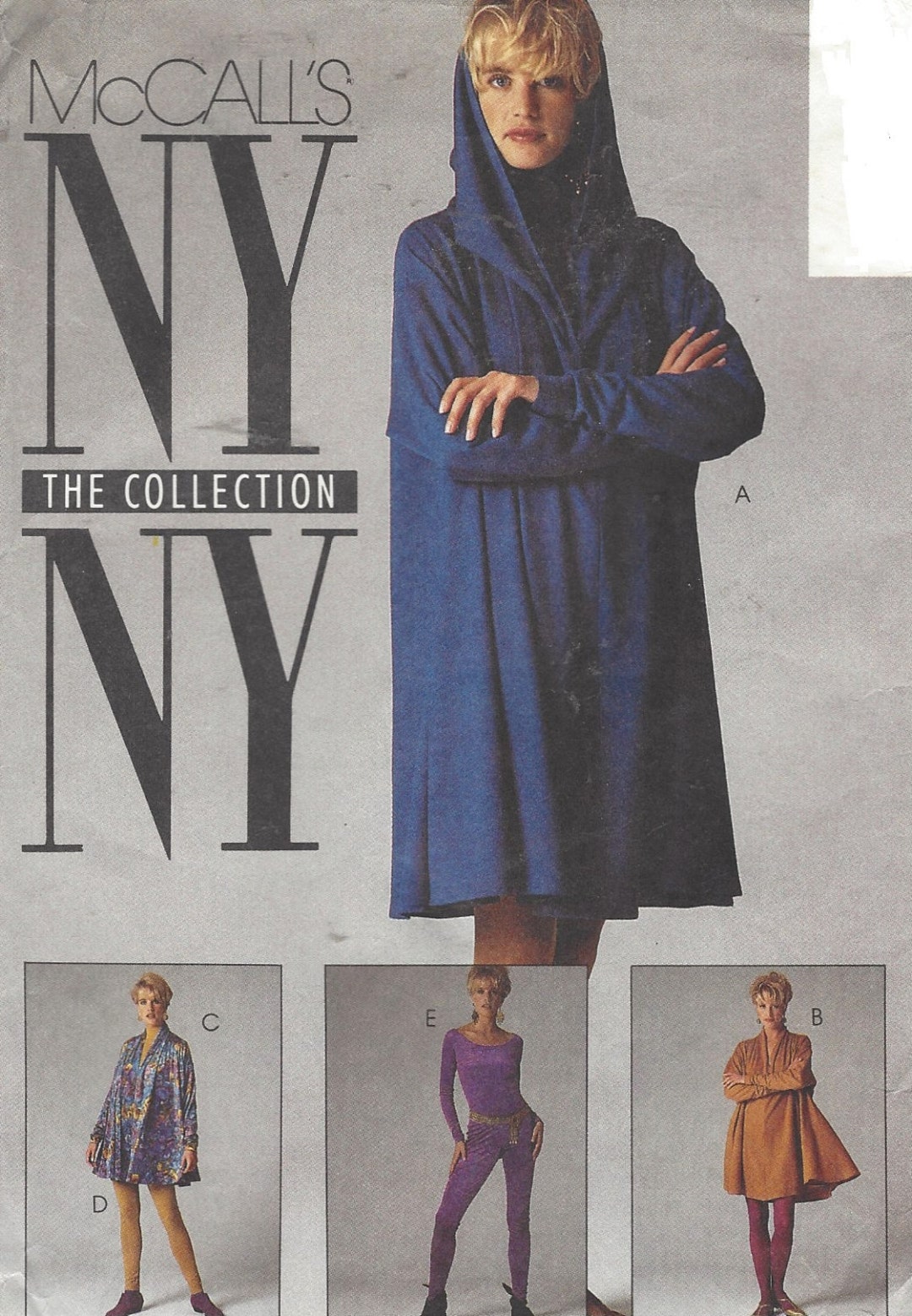 90s NY NY Womens Trapeze Dress or Tunic & Bodysuit Mccalls Sewing ...