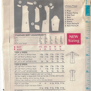60s Womens One Piece Dress Princess Seam Detail Butterick Sewing ...