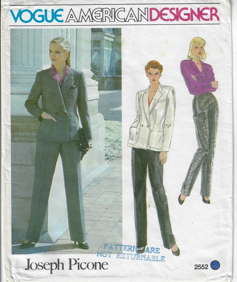 80s Joseph Picone Womens Classic Double Breasted Jacket Pants | Etsy