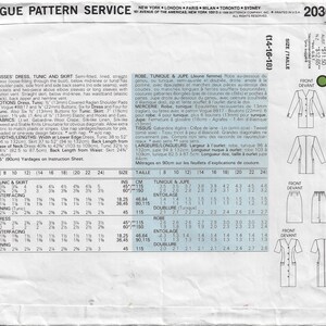 1980s Vogue Sewing Pattern 2030 Albert Nipon Womens Semi Fitted Dress ...