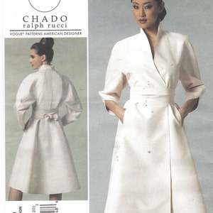 Chado Ralph Rucci Womens Wrap Dress & Belt OOP Vogue Sewing Pattern ...