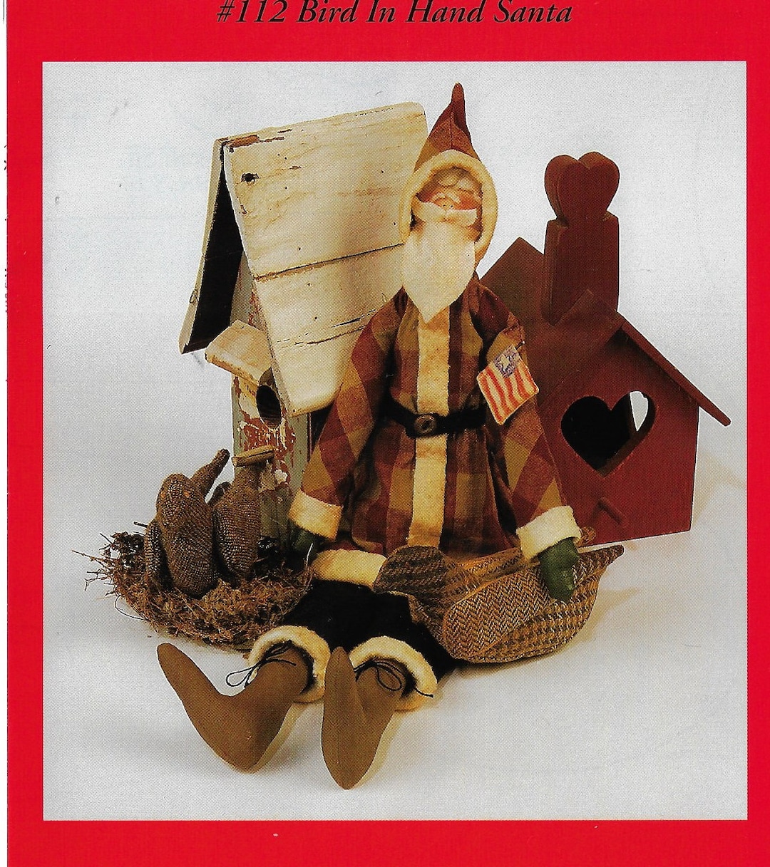 90s Bird in Hand Santa 20" Primitive Santa Decorative Doll KIT - Etsy