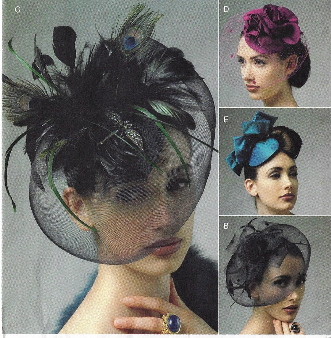 Womens Fascinator Hats, Bridal Fascinator Birdcage Veils Steampunk Hats ...