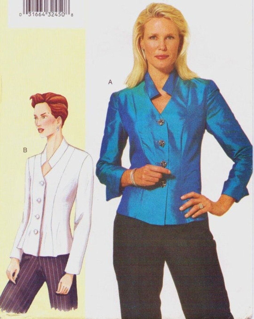 Sandra Betzina Todays Fit Womens Blouse Vogue Sewing Pattern 7360 Size ...
