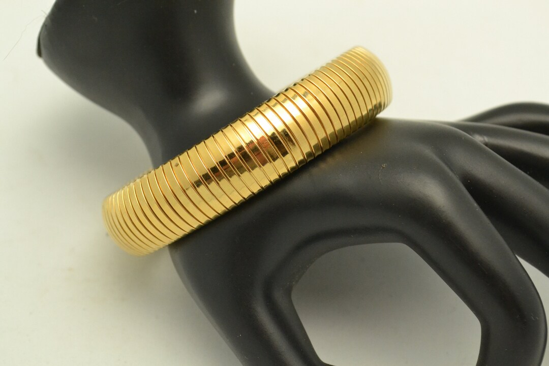 Vintage Gold Tone Expansion Cuff Bracelet, Stackable - Etsy