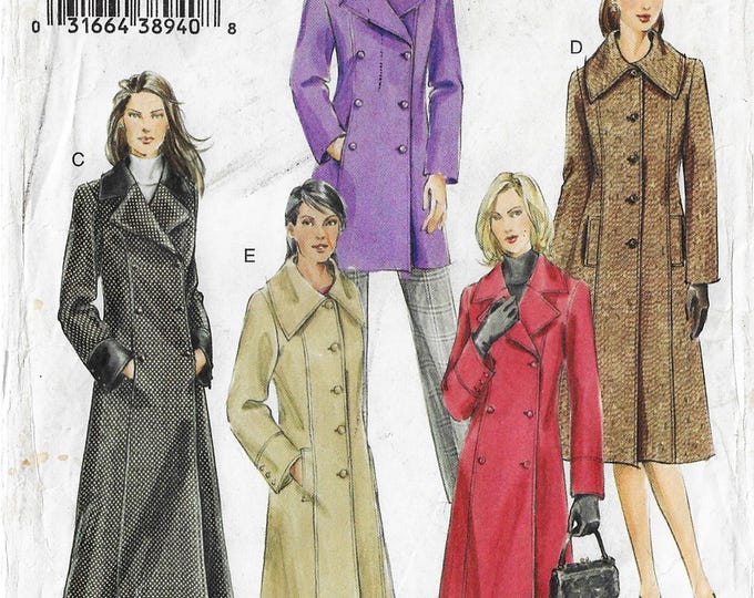 Womens Single or Double Breasted Coat With Collar & Length Variations ...