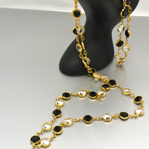 Channel Set Necklace - Etsy