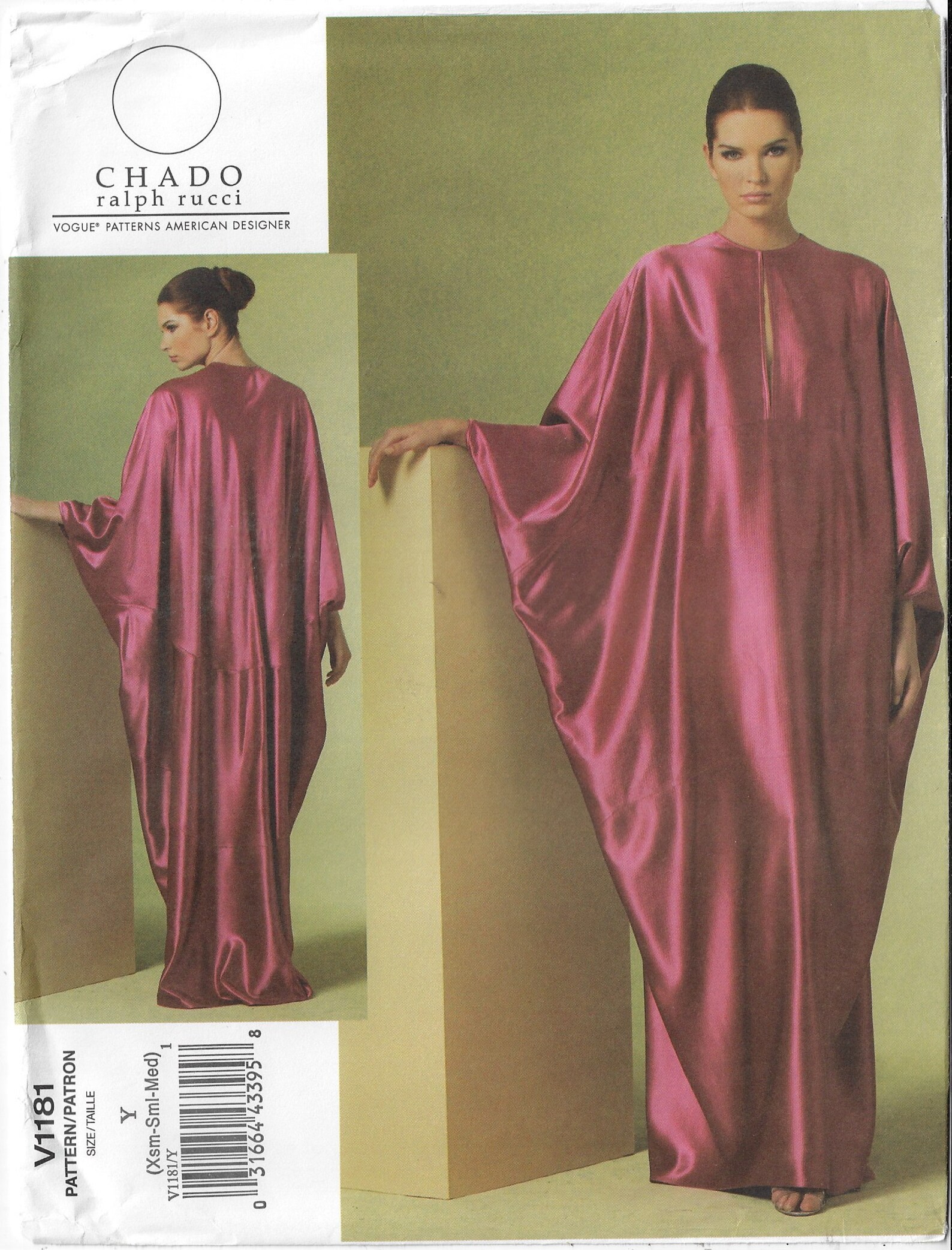 Chado Ralph Rucci Womens Grecian Caftan Vogue Sewing Pattern - Etsy