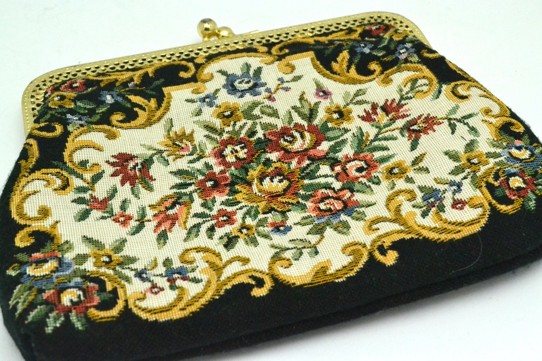 Vintage Walborg Petit Point Purse Made in Hong Kong Convertible Clutch ...