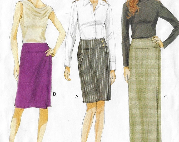 Womens Pocket Skirts With Variations OOP Simplicity Sewing Pattern 8886 ...