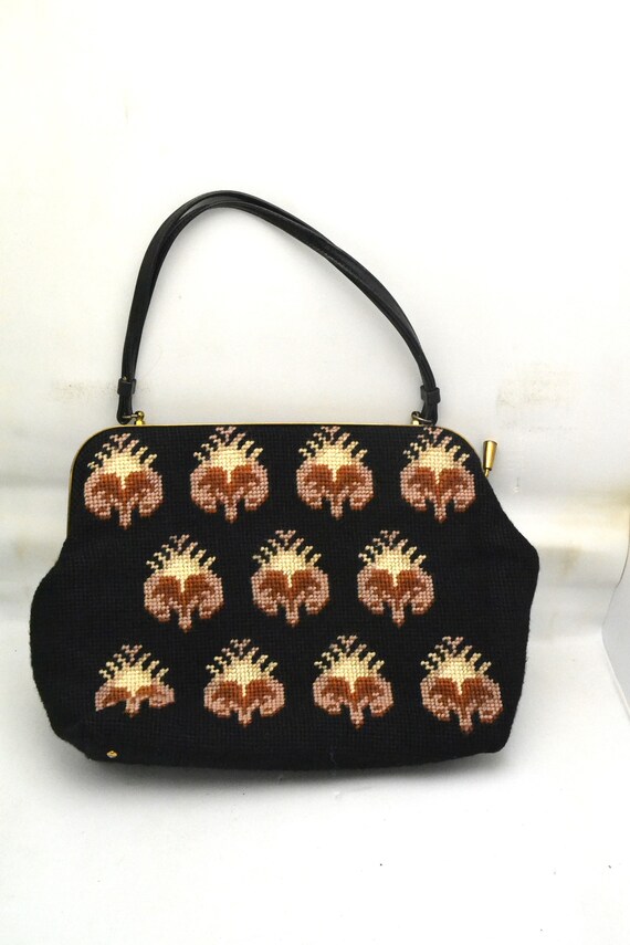 Vintage Walborg Original Needlepoint Handbag Tapestry… - Gem
