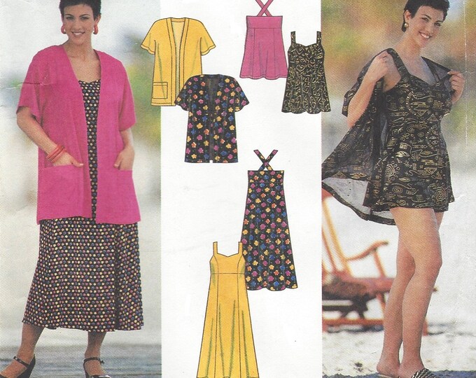 90s Simplicity Sewing Pattern 7672 Mary Duffy Womens Jacket & Dress or ...