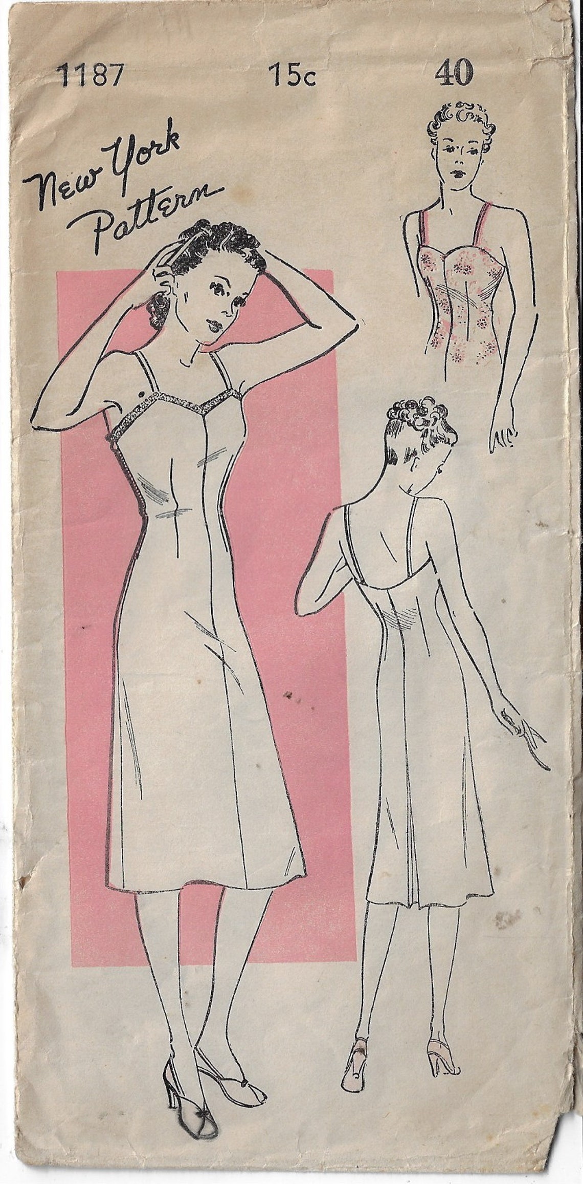 1930s New York Sewing Pattern 1187 Womens Fitted Slip With - Etsy