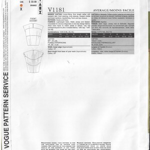 Chado Ralph Rucci Womens Grecian Caftan Vogue Sewing Pattern V1181 Size ...