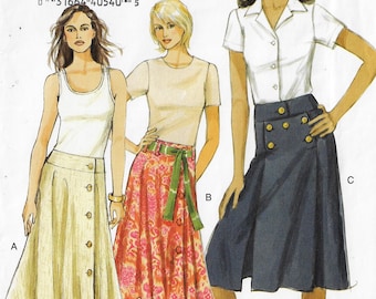 Womens Pocket Skirts With Variations OOP Simplicity Sewing Pattern 8886 ...