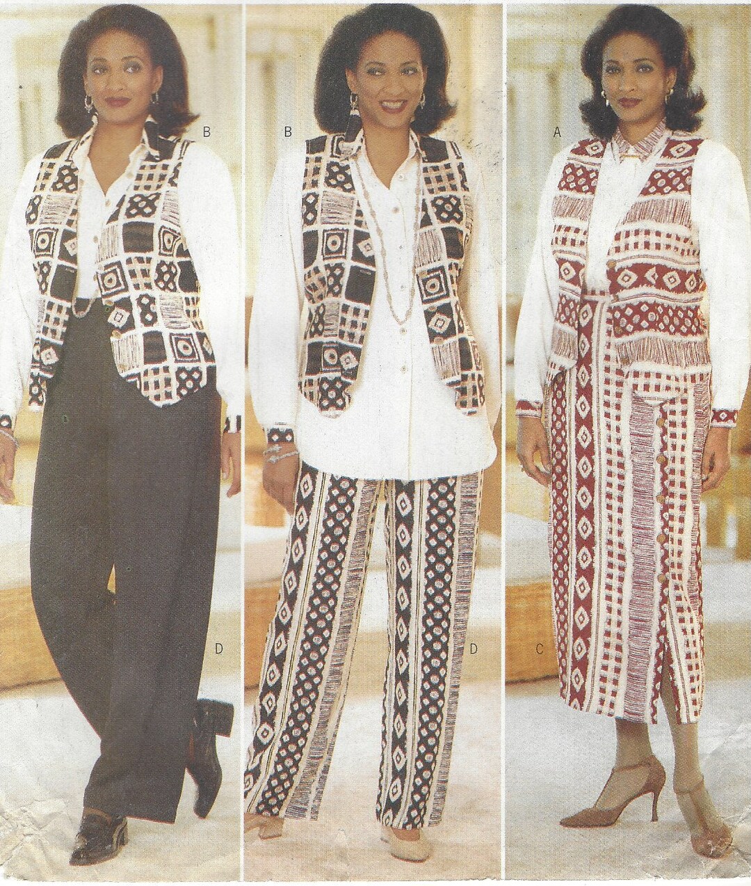 90s Butterick Sewing Pattern 4447 Anthony Mark Hankins Womens - Etsy