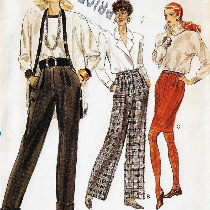 1980s Pants Pattern - Etsy