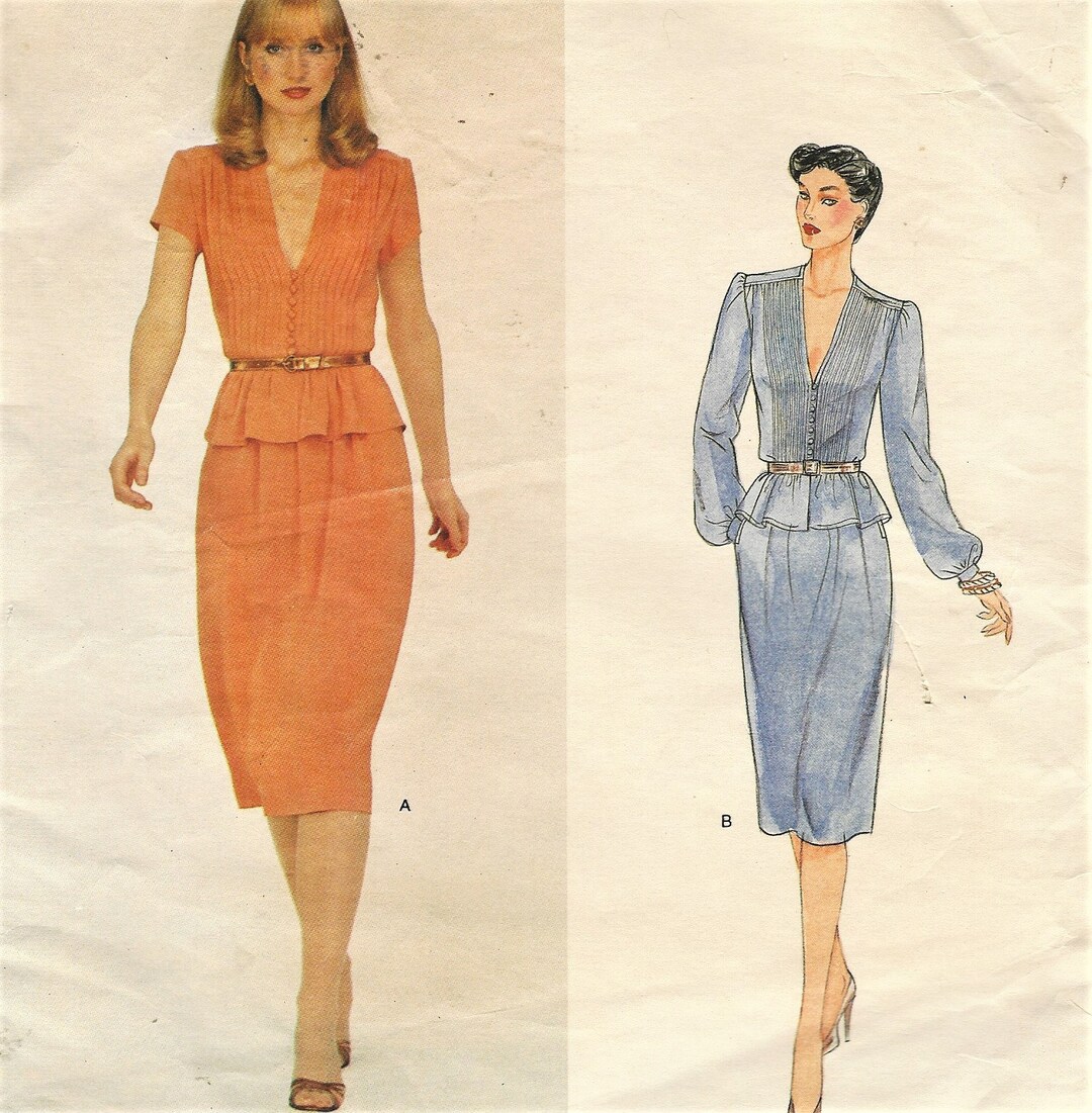 1970s Vogue Sewing Pattern 2361 Albert Nipon Womens Pintucked - Etsy